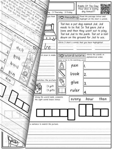 Mornings Made Easy Set Four! First Grade Morning Work in Victorian ...