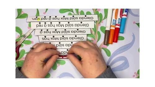 Decodable Short Vowel Sentence Ladders #3 by Heather Hall Education