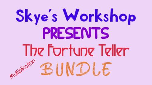 MULTIPLICATION Math Cootie Catcher Fortune Teller Game BUNDLE | TPT