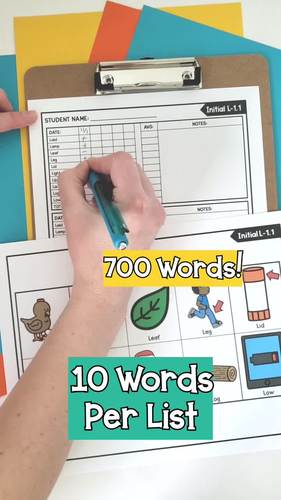 L and L Blends Artic Screener and Progress Monitoring for Speech Therapy