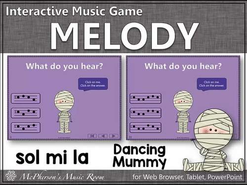Solfege | Halloween Music | Sol Mi La Interactive Melody Game {Dancing ...