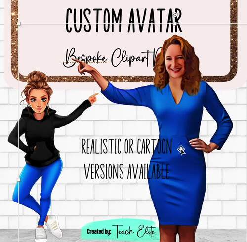 Custom Avatar (one stance) for your Branding and Business, Clipart