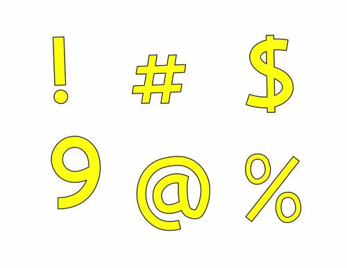 Printable Yellow Bulletin Board Alphabet Letter, Wall Display Letters ...