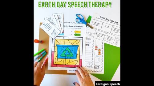 Language & Articulation Earth Day Speech Therapy Activities for Mixed ...