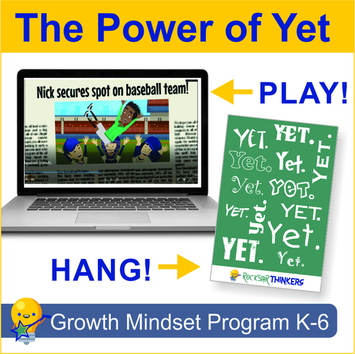FREE Growth Mindset Video & Poster - DON’T GIVE UP (Baseball Tryouts)