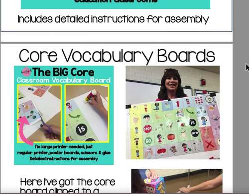 AAC Core Vocab Starter Kit by Beautiful Speech Life | TPT