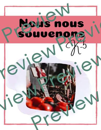 French Remembrance Day Activities - Jour du souvenir by Spark Elementary