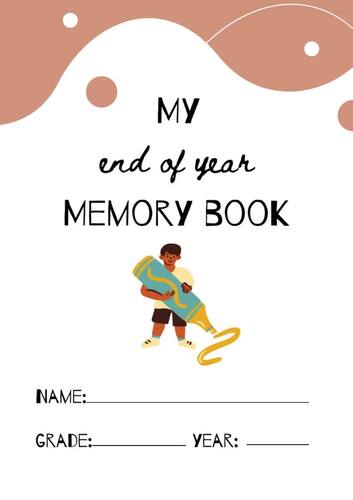 End of the Year Memory Book 2nd 3rd 4th 5th Grade Last Week of School ...