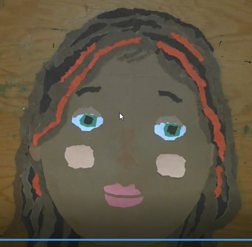 Self-Portrait Collage, 9. Adding Hair, continued by Elementary Art ...