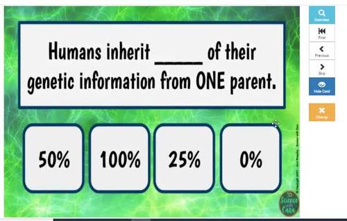 Introduction to Genetics Boom Learning Cards by Science with Cara