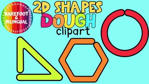 2D Shape Dough Clipart | Shape Outlines for Dough Mats & Fine Motor ...