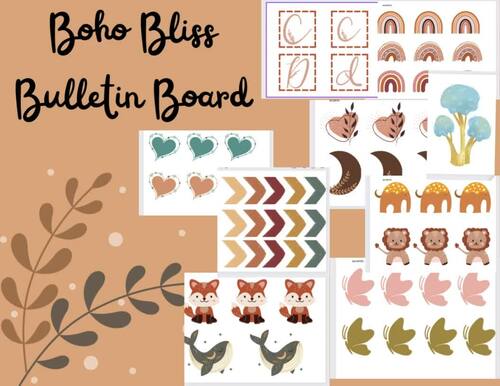 Boho Bliss Bulletin Board by Mrs. MerryFairy | TPT