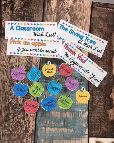 Open House and Meet the Teacher Back to School Wish List by Hunt 4 Treasure