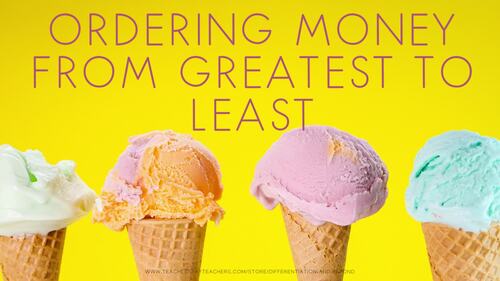 Money Worksheet Printable : Ice-Cream Theme by Kerry Grogan Tutoring
