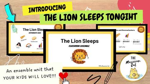 The Lion Sleeps Tonight Full Classroom Instruments Ensemble Lesson Package