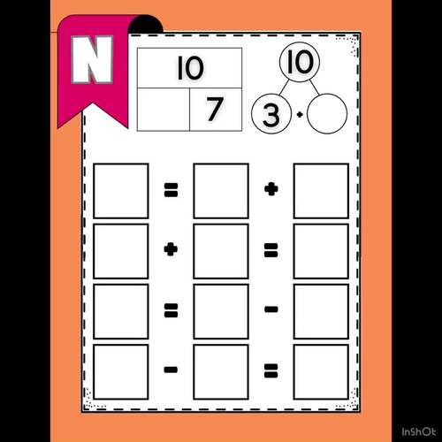 Addition and Subtraction Facts Families 6-10 | Task Cards by The ...