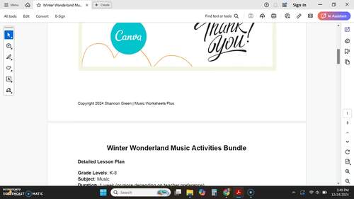 5 Days of Winter Music Activities | Winter Theme | A Week of Music Plans
