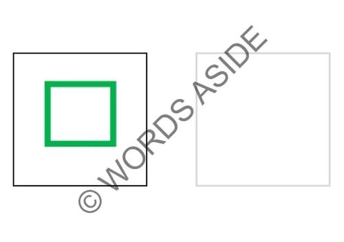 Shapes Matching Copying Attention Task Cards by Words Aside | TPT