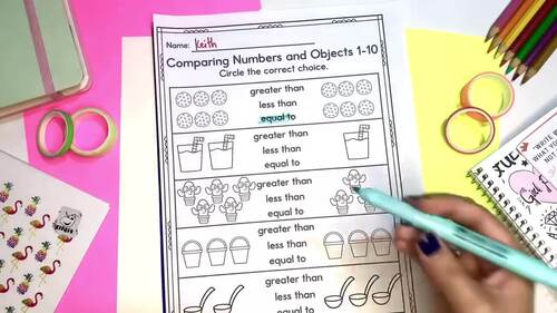 Counting Numbers and Objects to 20 Math Worksheets Kindergarten Math ...