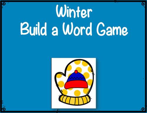 Winter Build a CVC Word Includes Digraphs & Blends | TPT