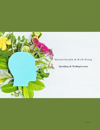 Mental Health - Lesson Plan with TEMPLATES by Josephine's EFL Classroom