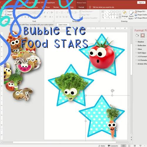 Food STARS Reward for Online Teaching by OH MY STARS | TPT