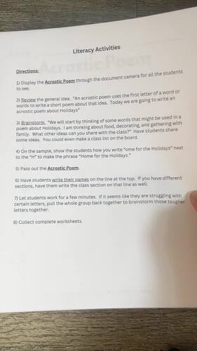 4th Grade December No Prep Sub Plans | Literacy, Math, and Art Activities