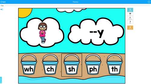 Beginning Digraphs Set 2 Boom Cards™ by Teaching With Love and Laughter