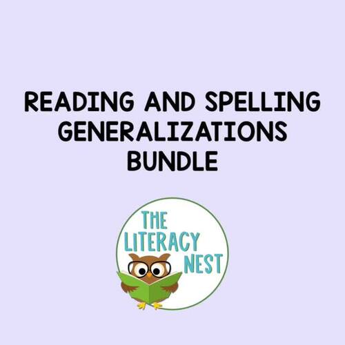 Orton-Gillingham Spelling Generalizations and Phonics Spelling Rules BUNDLE