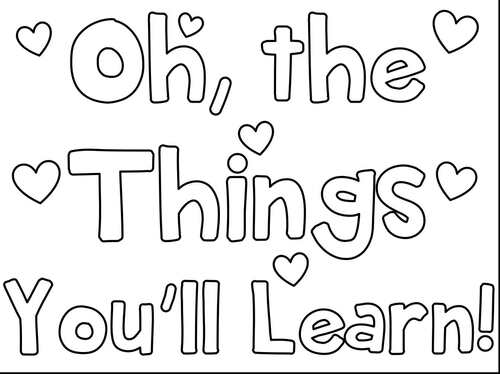 "Oh, the Things You'll Learn" Dr. Seuss Back to School Bulletin Board ...