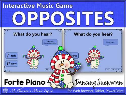 Winter Music Dynamics Forte & Piano Interactive Music Game {Dancing ...