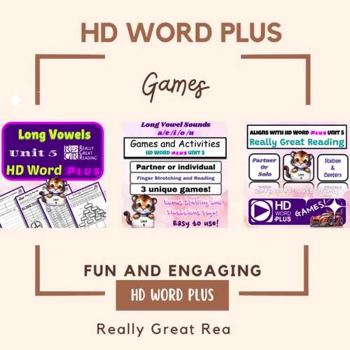 Trigraph / 3 Sound Blend Games for HD Word Plus Unit 3 Really Great Reading