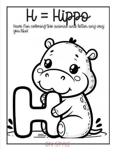 ABC Animal Adventures: Coloring & Writing Fun for PreK-4th Grade! by BN ...