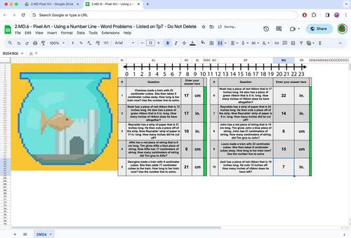 2nd Grade Math Review Math Centers PIXEL ART Digital Bundle of Google ...