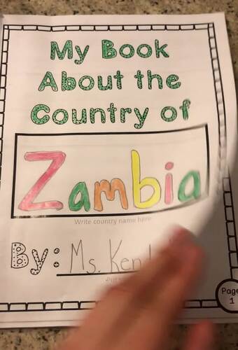 Country Book Research Project: Early Primary by Miss Karis | TPT