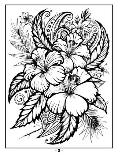 World of Flowers Coloring Pages: Relaxing Floral Coloring Book for ...