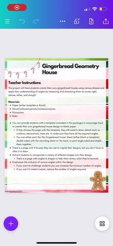 Design a Gingerbread Geometry House - Angles & Shapes by ...