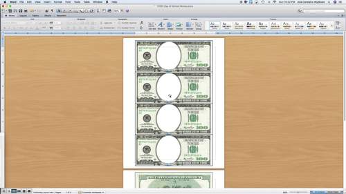 100th Day of School Bill for Personalizing by Ana Wydeven | TPT