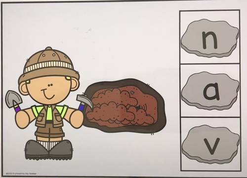 Letter Matching Fossil Dig - uppercase to lowercase BOOM Cards by Kay ...