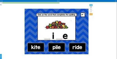 Silent E Long I CVCE Words Phonics Boom Cards™ Interactive Digital Task ...