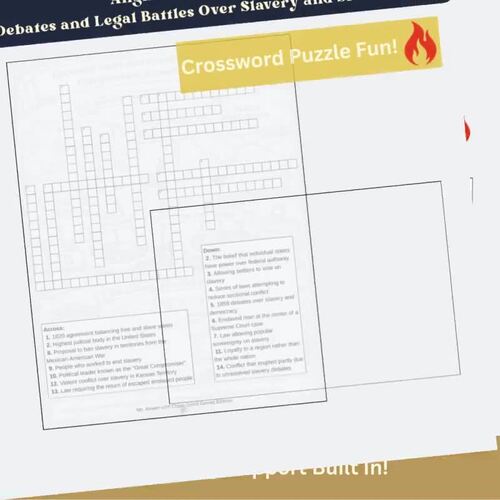 Major Debates Leading to the Civil War • PBL Choice Board — HSS 8.9.5