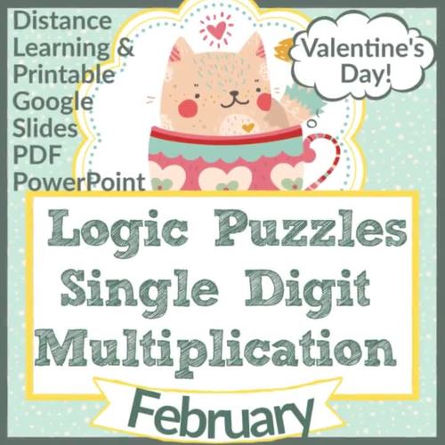Dollar Deal Math Logic Puzzles Multiplication Enrichment Valentines Day