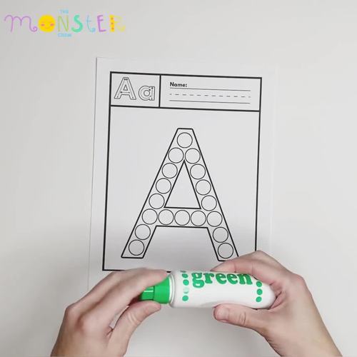 Dot Marker Letters | Uppercase Alphabet Practice for Fine Motor ...