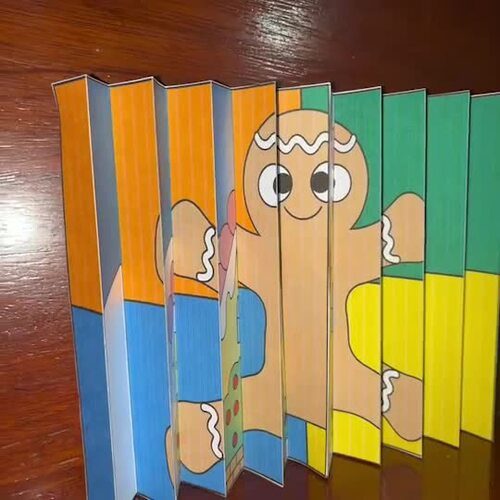 Gingerbread House Agamographs Art Project Craft | Gingerbread Man Template