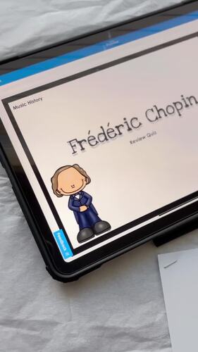 Chopin Activities - Music Composer Activity Booklet & Boom Game | TPT