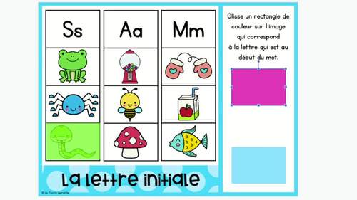 Trouve la lettre initiale - Find the Initial Letter Sound (Google ...