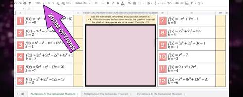 PIXEL ART: The Remainder Theorem DISTANCE LEARNING by Never Give Up on Math