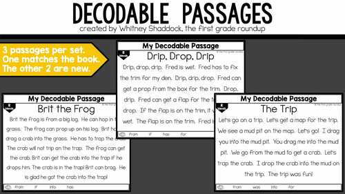 R Blends Decodable Readers and Decodable Passages for First Grade