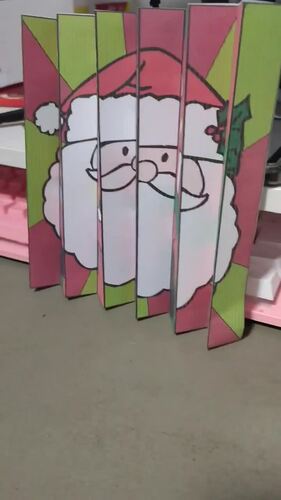 Merry Christmas Crafts Santa Claus Agamograph Art Posters 2D birth of Jesus