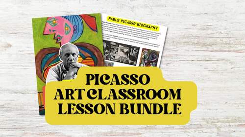 Pablo Picasso art history lesson plan bundle by South Pacific Prints